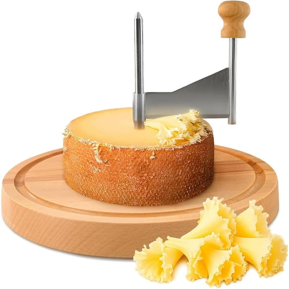 Cheese Curler Wheel with Lid, Stainless Steel Cheese Curler Flower ...
