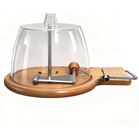 Cheese Curler Wheel with Lid, Stainless Steel Cheese Curler Flower ...