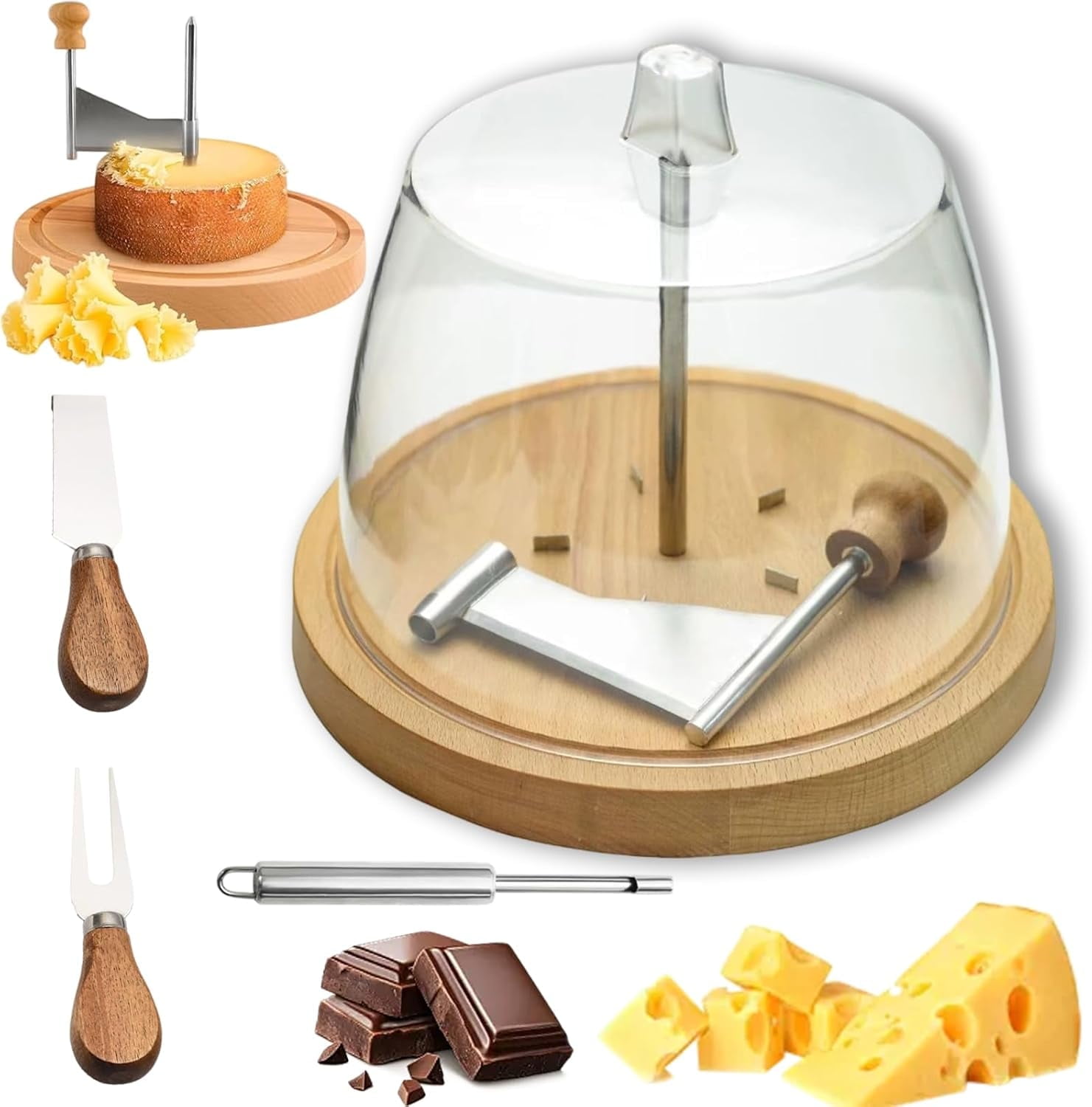 Cheese Curler Wheel, Stainless Steel Cheese Curler Flower Maker Wheel ...
