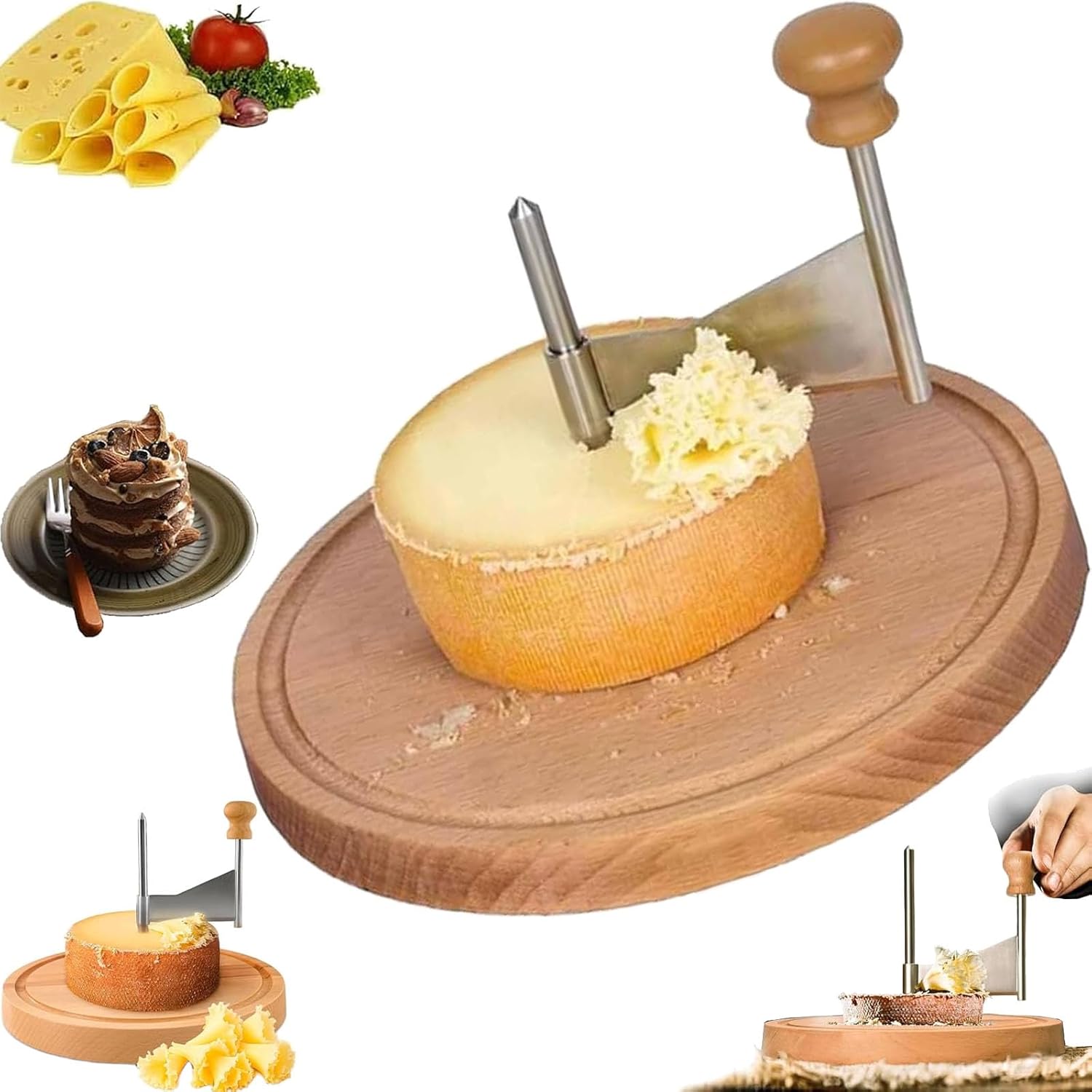 Cheese Curler Wheel - Stainless Steel Cheese Shaver, Cheeses Curler ...