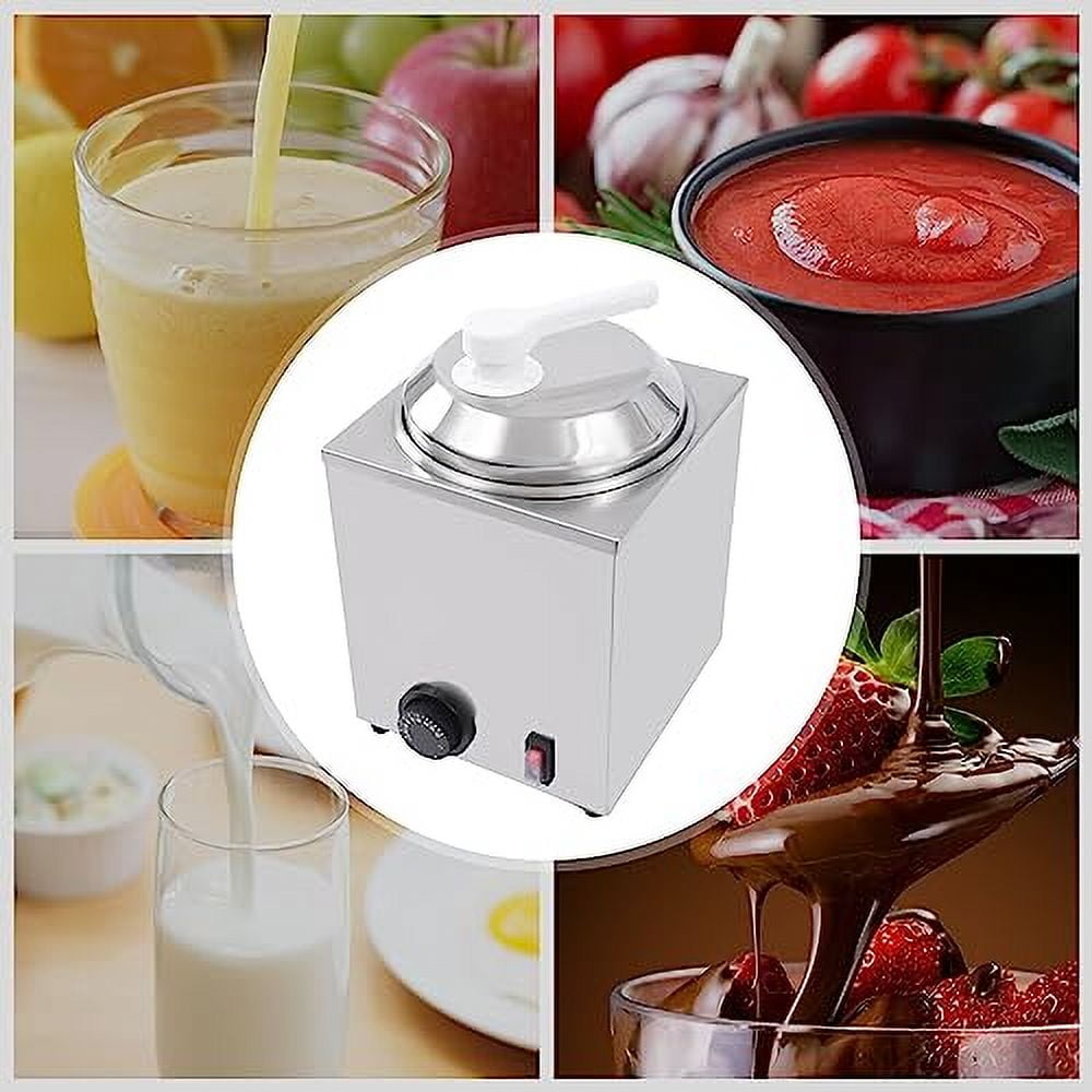 Cheese Dispenser with Pump, 2.4Qt Capacity Nacho Cheese Warmer with ...