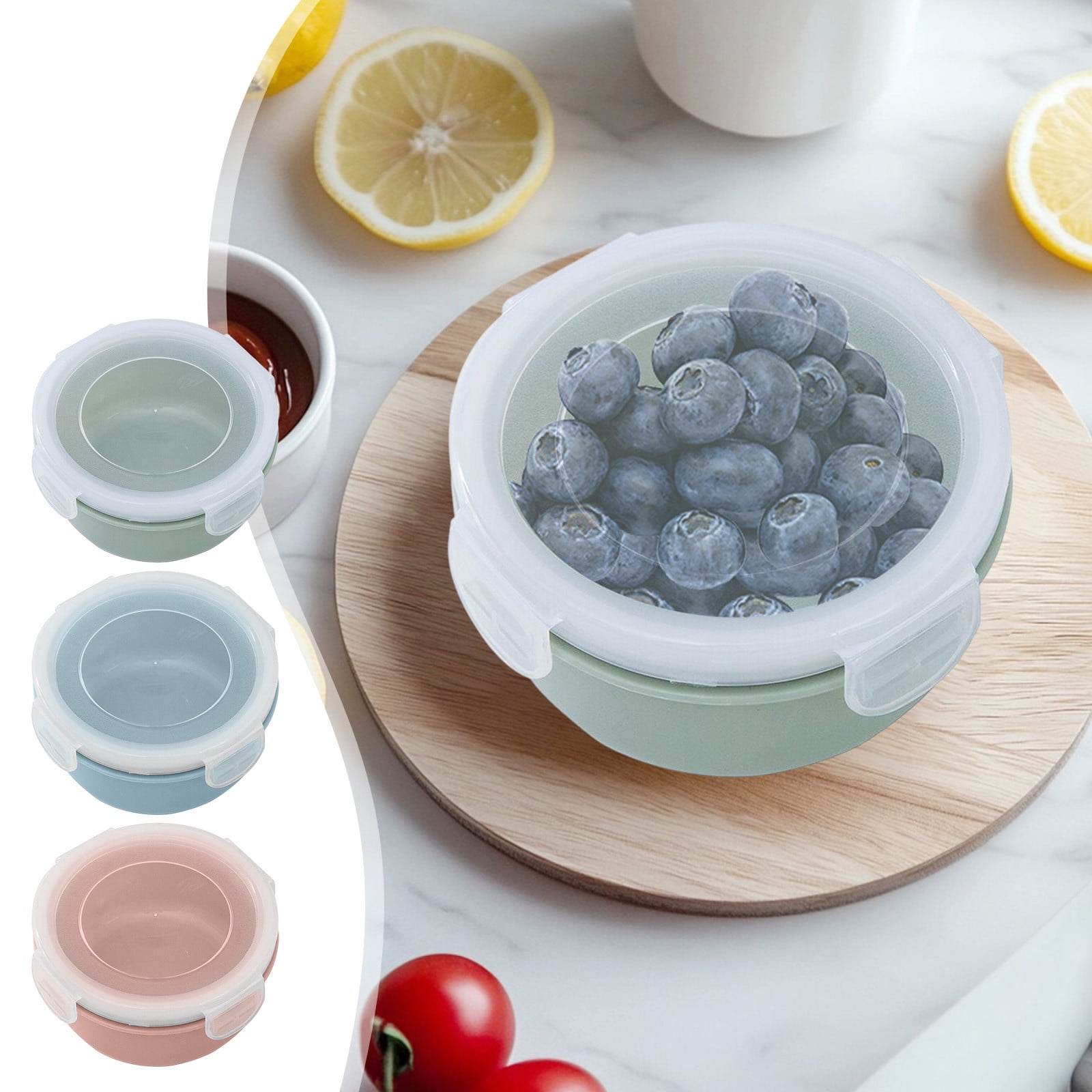 Cheese Dispenser Refrigerator Fruit Flip Lid Block Organiser Ginger ...