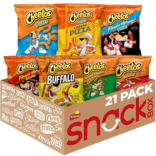 Cheese Flavored Snacks Variety Pack Of Chips (Pack Of 21) - Walmart.com