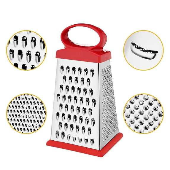 Cheese Grater 9 Inch Stainless Steel Box Grater with Handle ...