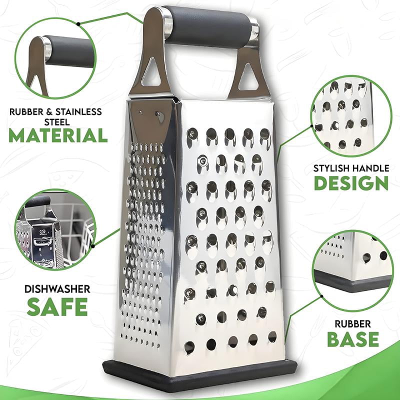 Cheese Grater Box Graters for Kitchen Stainless Steel Razor Sharp ...
