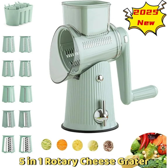 Cordless Electric Vegetable Slicer, Automatic Cheese Shredder with 4 ...