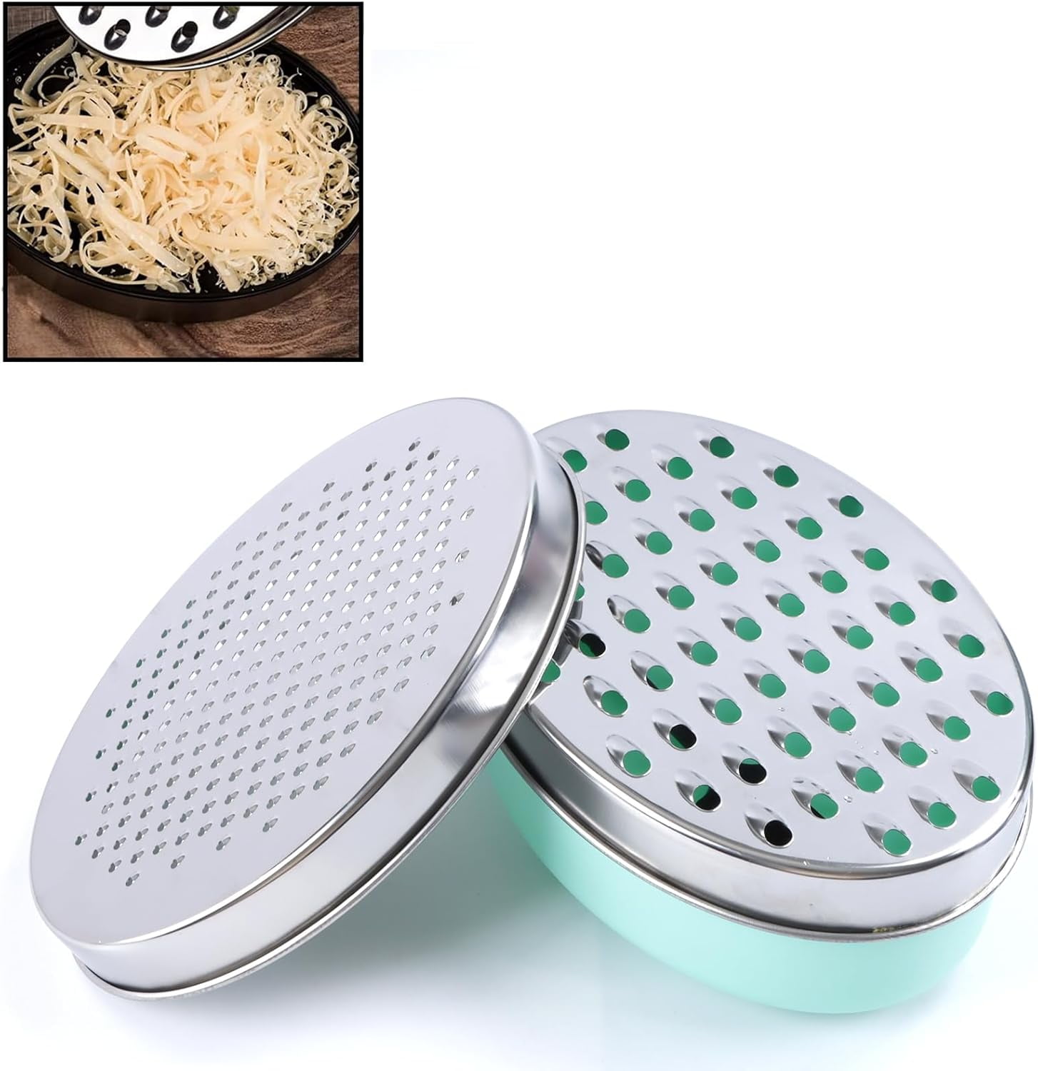 Cheese Grater Citrus Lemon Zester with Food Storage Container & Lid ...