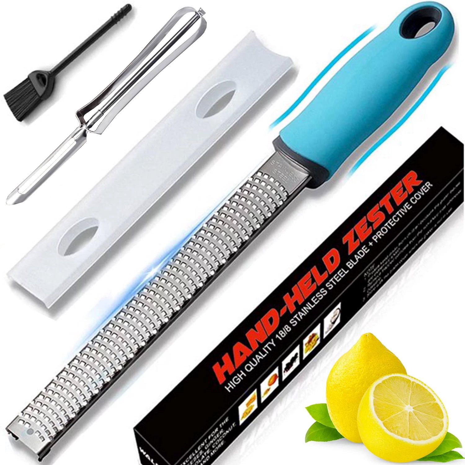 Cheese Grater & Citrus Lemon Zester - Parmesan Cheese, Lemon, Ginger ...