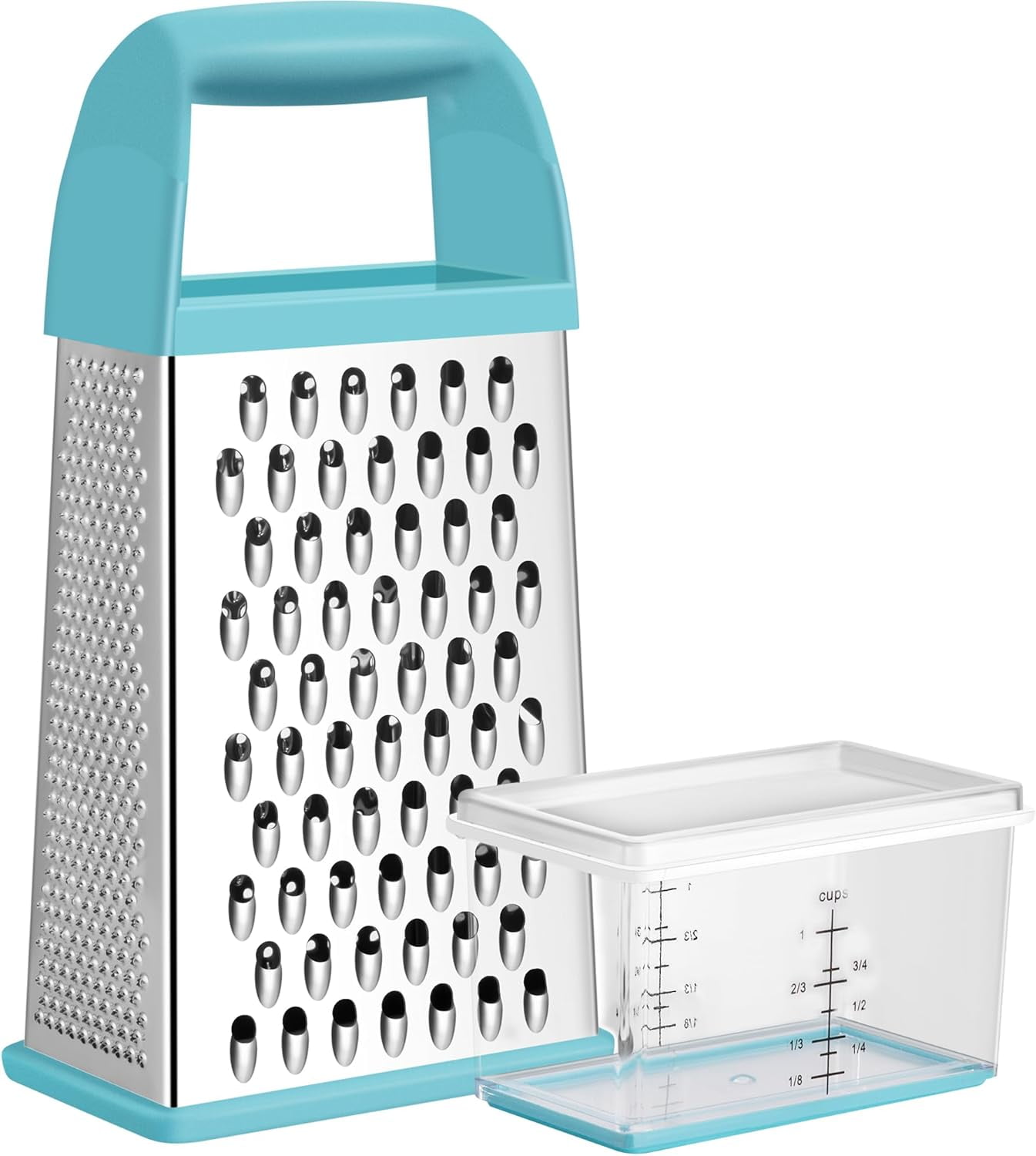 Cheese Grater With Container, Professional Cheese Grater with Handle ...