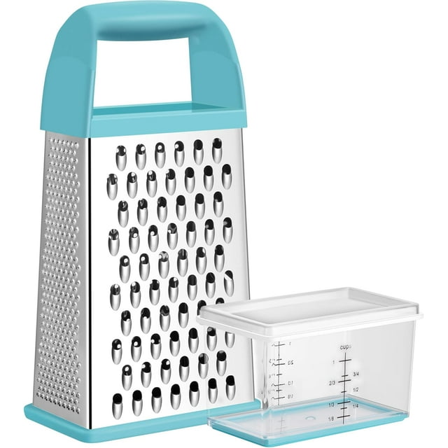 Cheese Grater With Container, Professional Cheese Grater with Handle ...