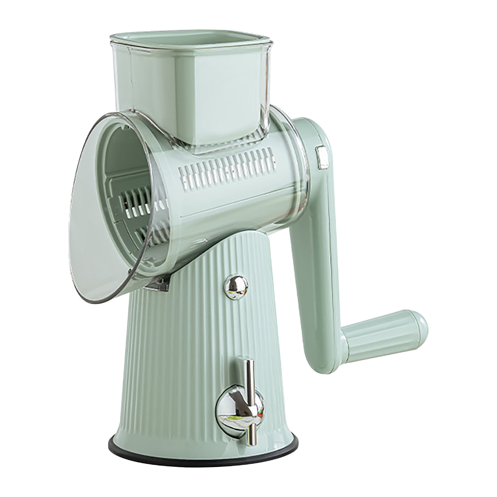 Cheese Grater Hand Crank Rotating Cheese Shredder Stainless Steel ...