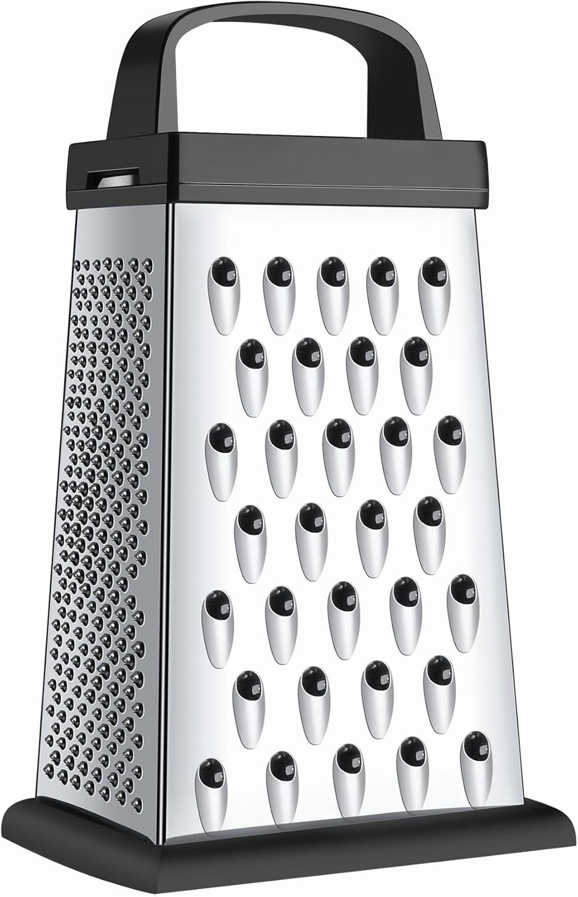 Cheese Grater, Mini Size 4-Sided Stainless Steel Food Shredder for ...