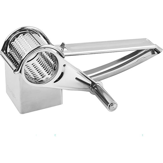 Cheese Grater Stainless Steel Handheld Rotary Grater Cheese Cutter ...