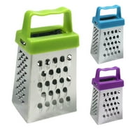 Gorilla Grip Cheese Grater, 4-Side Stainless Steel Box Grater, Pink ...