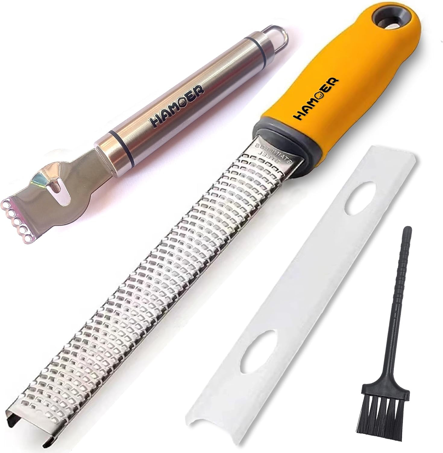 Cheese Grater and Lemon Zester, Handheld for Grating Cheese Chocolate ...