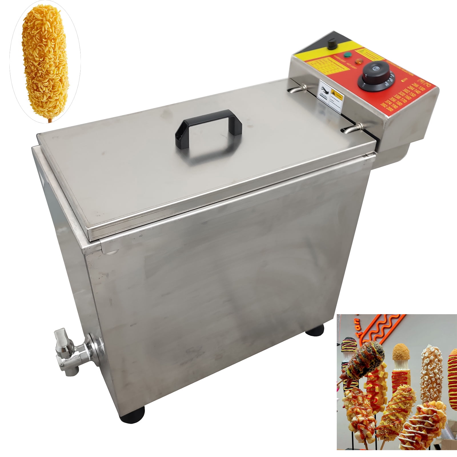 Cheese Hot Dog Frying Furnace Machine Commercial Electric Heating ...