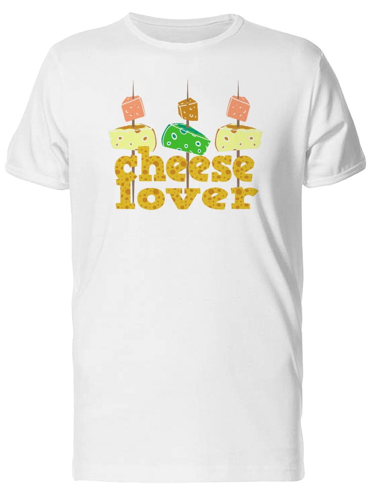Cheese Lover Art T-Shirt Men -Image by Shutterstock, Male XX-Large ...