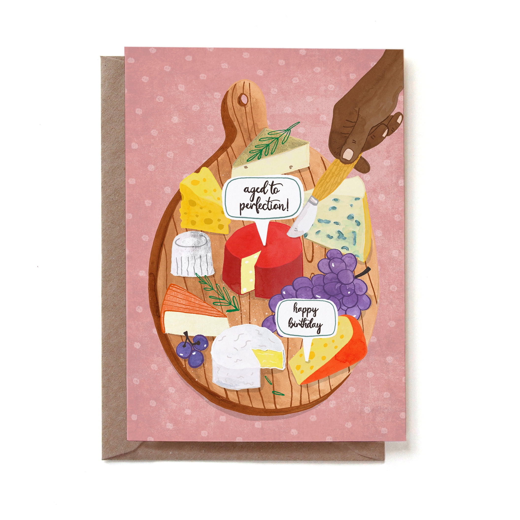 Cheese Lover's Birthday Card – “Aged to Perfection” Design – Perfect ...
