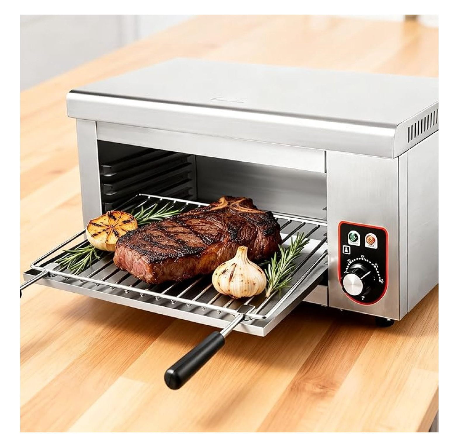 Cheese Melter Broiler 1500W Electric, Raclette Grill 122-572°F ...