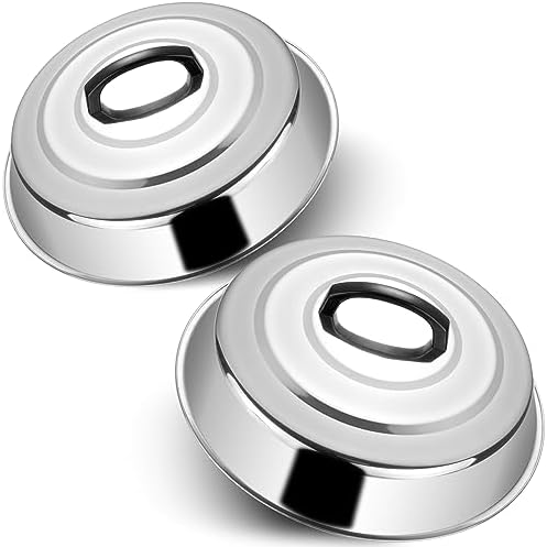 Cheese Melting Dome Set of 2-12 Inch Round Basting Cover - Stainless ...