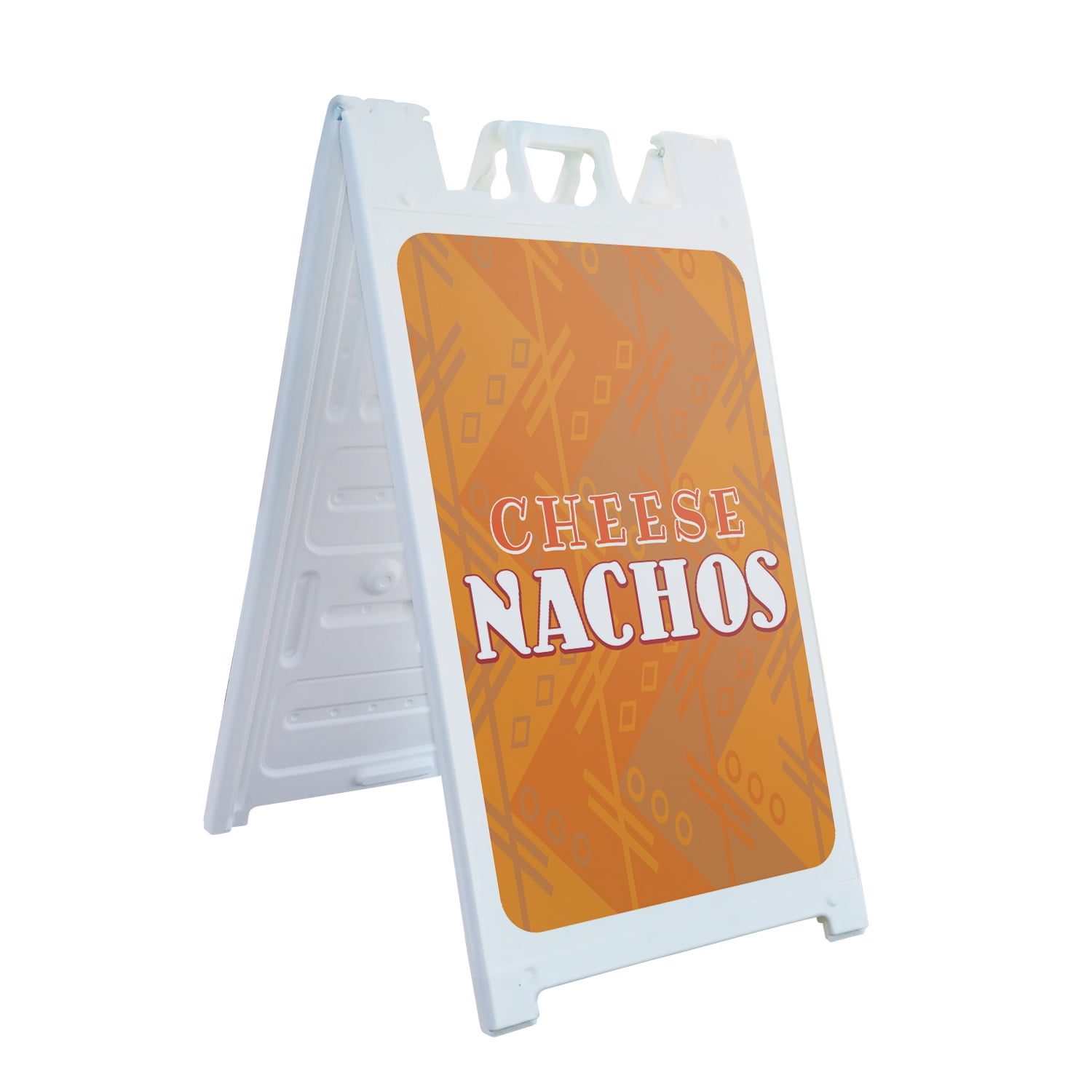 Cheese Nachos 24" x 36" Double Sided A-Frame Sidewalk Sign, Includes 2 ...