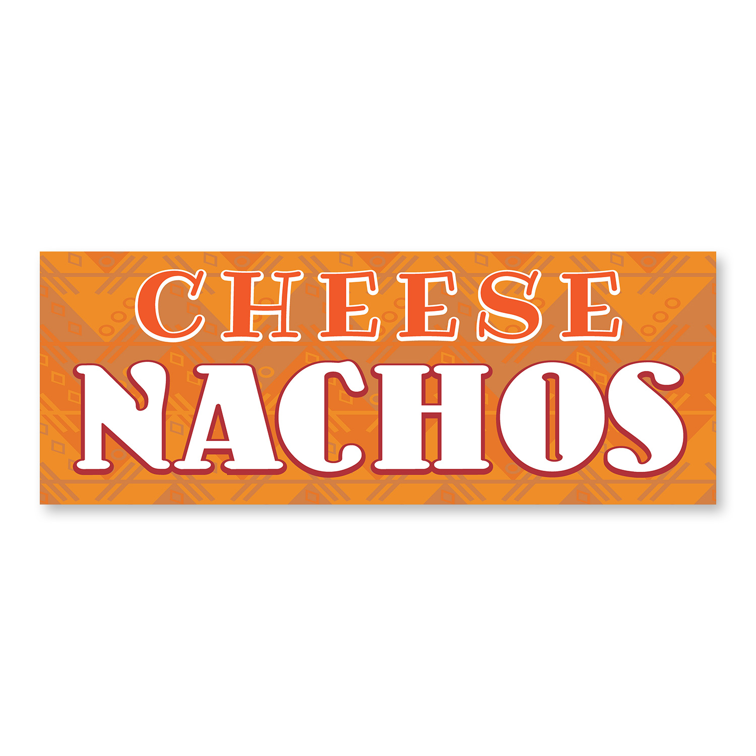 Cheese Nachos 24" x 9" Decal | Advertise Your Business | All Weather ...