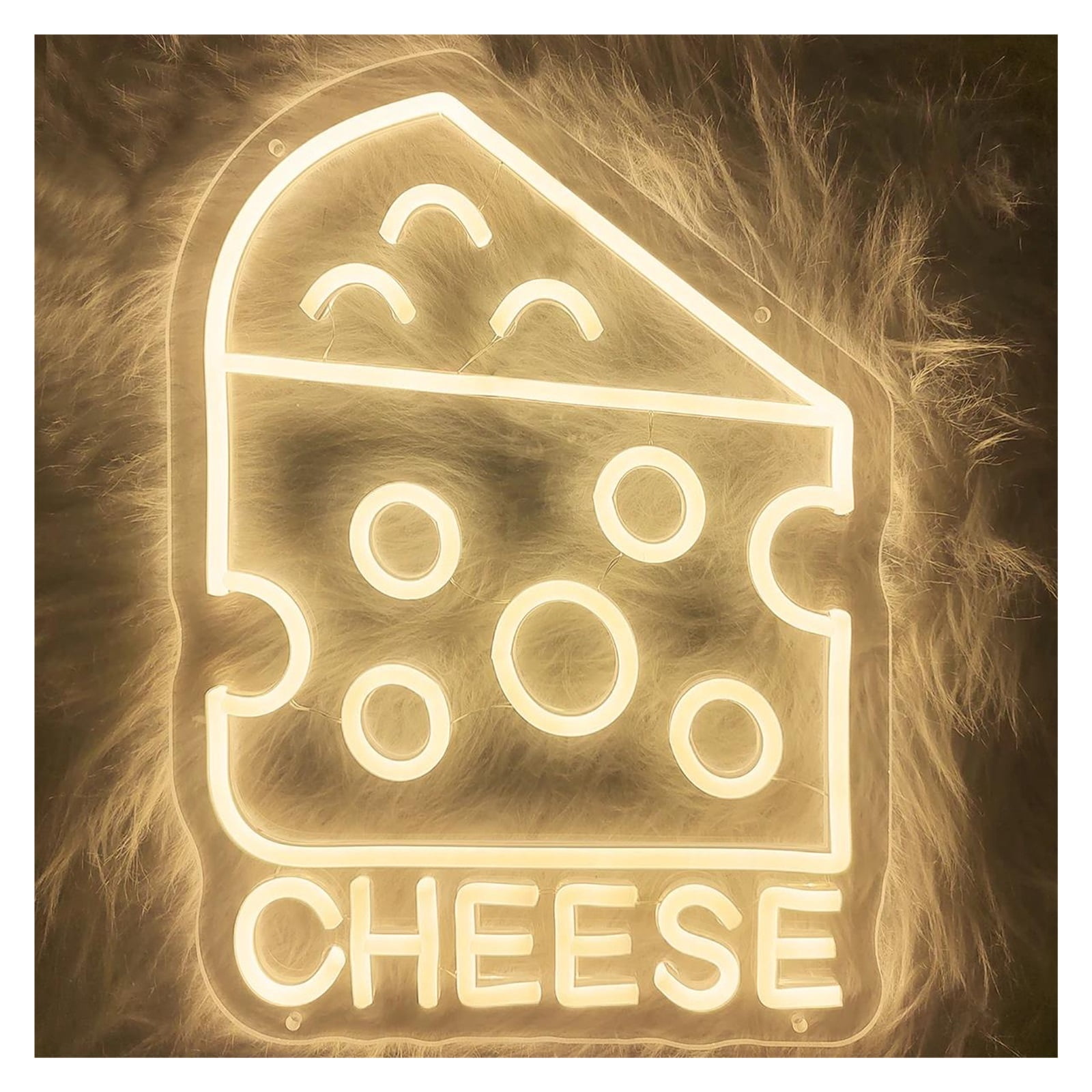 Cheese Neon Sign Cake LED Neon Light For Wall Kitchen Decor For Bedroom ...