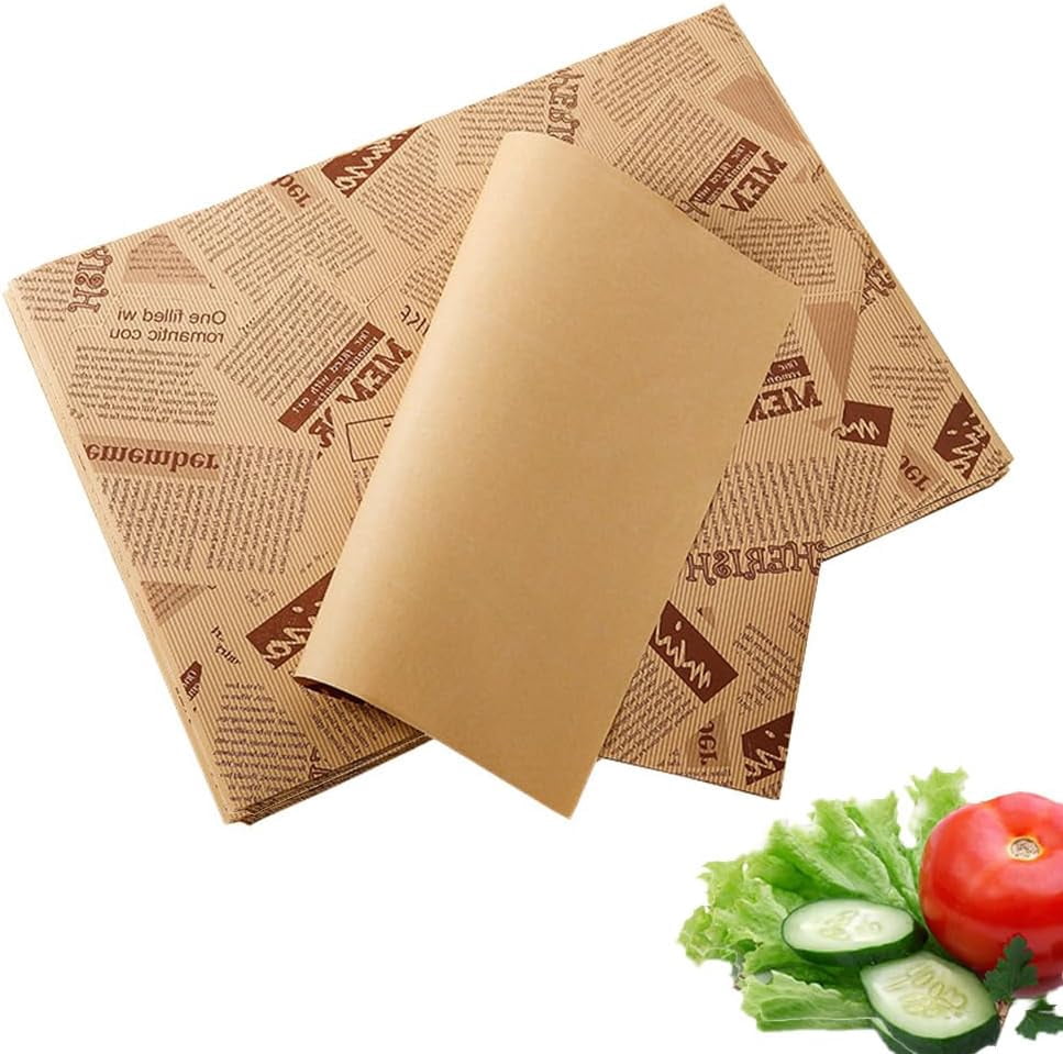 Cheese Paper, Wax Paper, 100 Sheets, Baking Paper, Newspaper Look ...