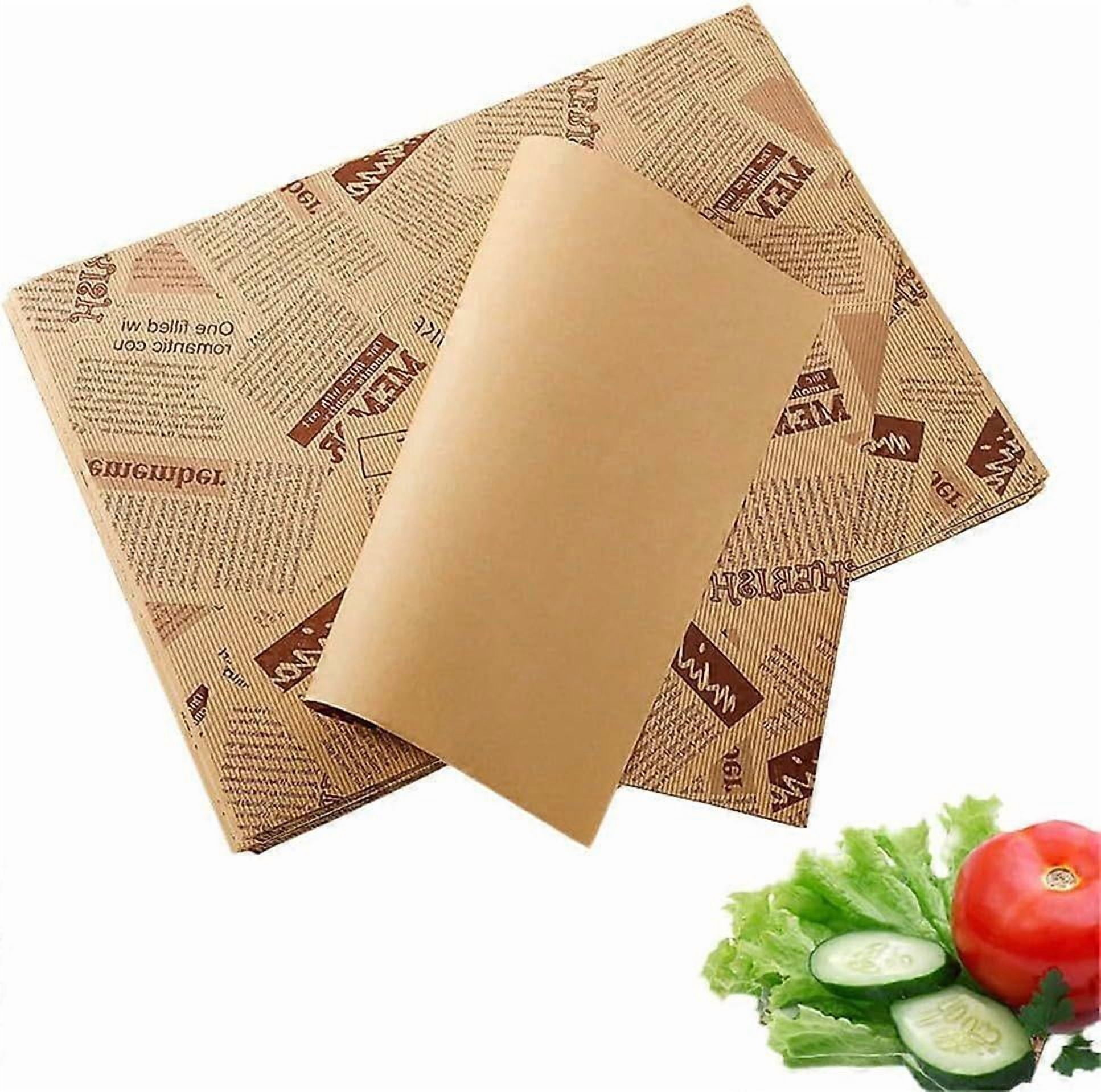Cheese Paper, Wax Paper, 100 Sheets, Baking Paper, Newspaper Look ...