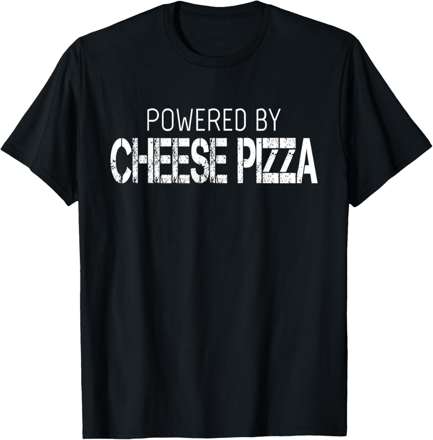 Cheese Pizza Lover - Powered By Cheese Pizza T-Shirt - Walmart.com
