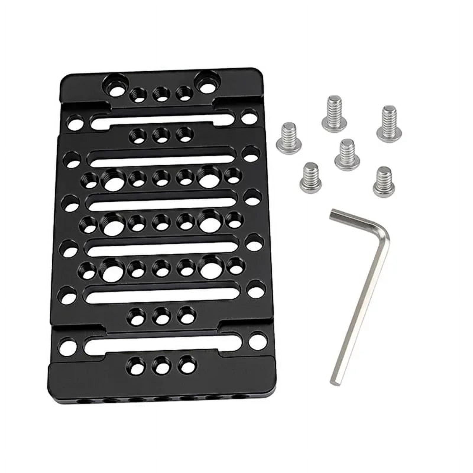 Cheese Plate with 1/4inch 3/8inch Thread Holes and Built-in 4 Cold Shoe ...