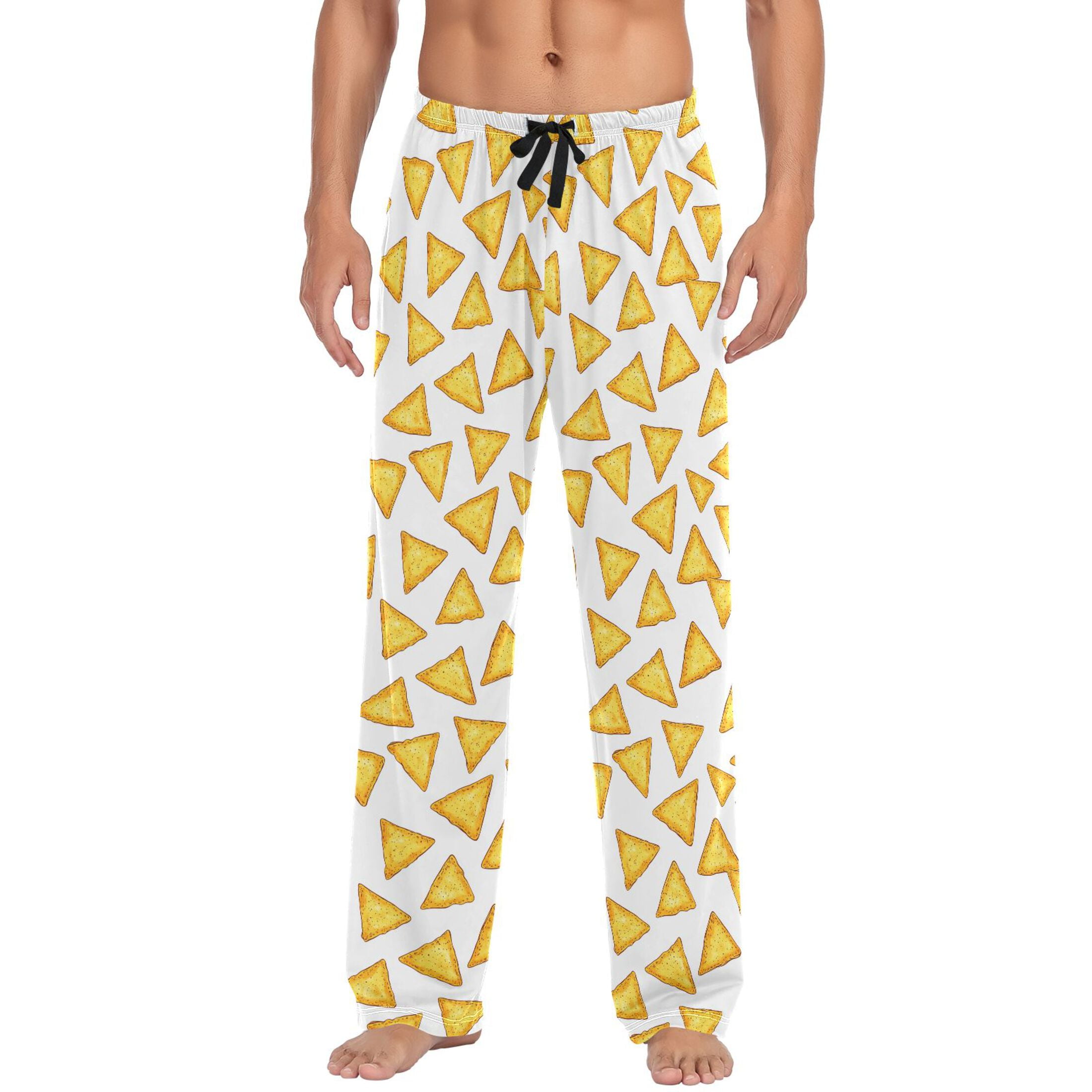 Cheese Print Mens Pajama Pant Sleep and Lounge Bottons with Pockets ...