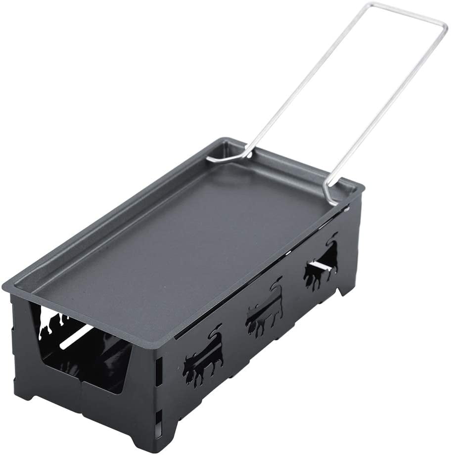 Cheese Raclette,Mini Raclette Set Foldable Handle,Candlelight Cheese ...