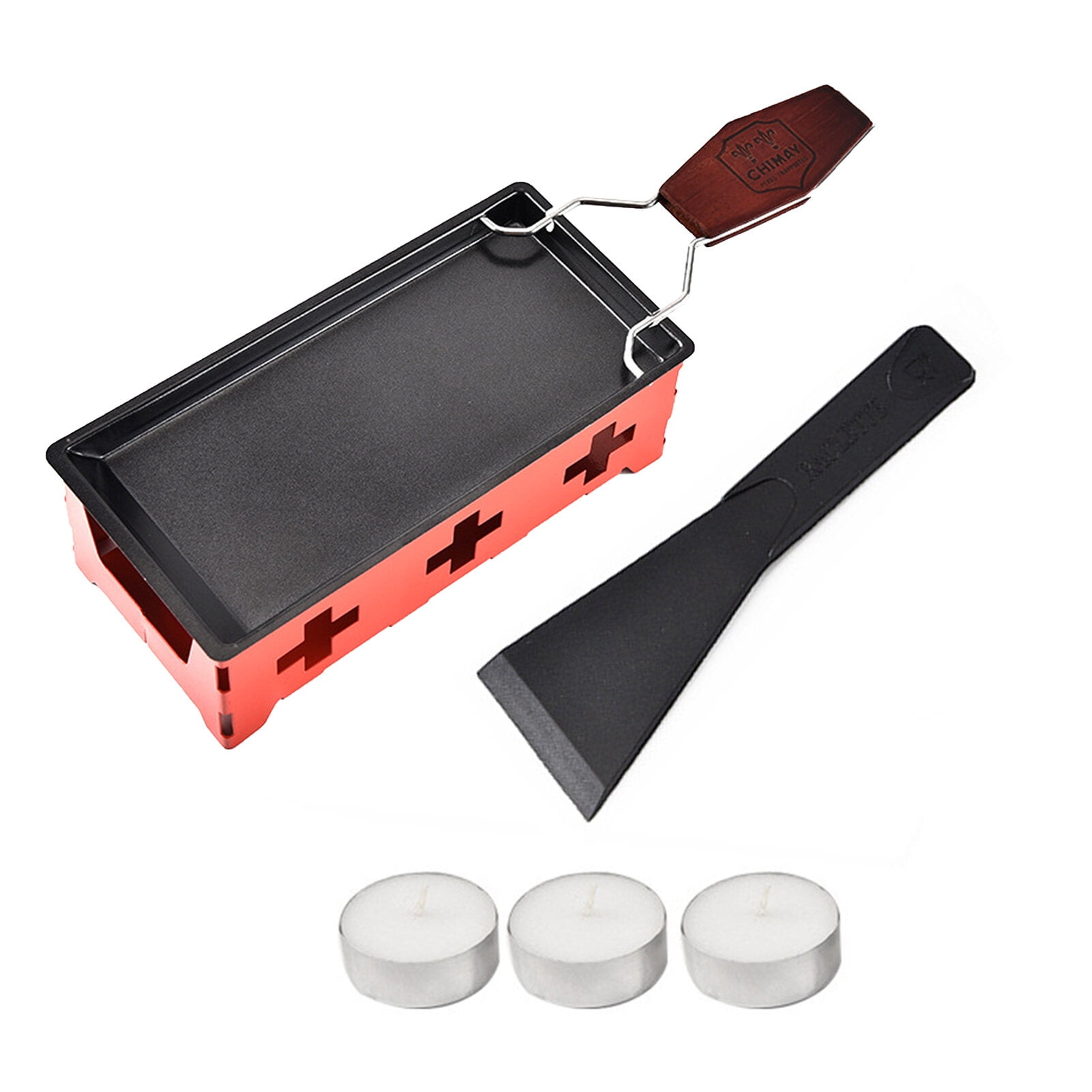 Cheese Raclette Set Cheese Melter Pan Non-Stick Raclette Grill Set ...