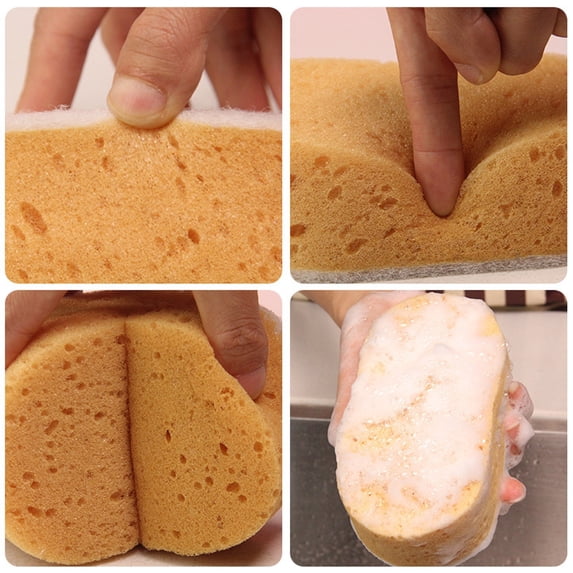 Cheese Shaped Sponges Basdi 5-Piece Cheese-Shaped Honeycomb Cleaning ...