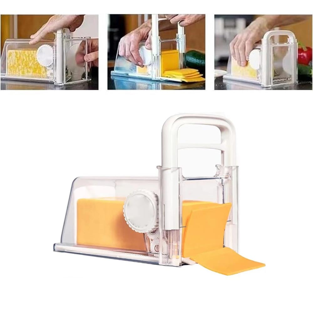 Cheese Slicer, 4 in 1 Cheese Chopper Cheese Cutter with Sharp Blade for ...
