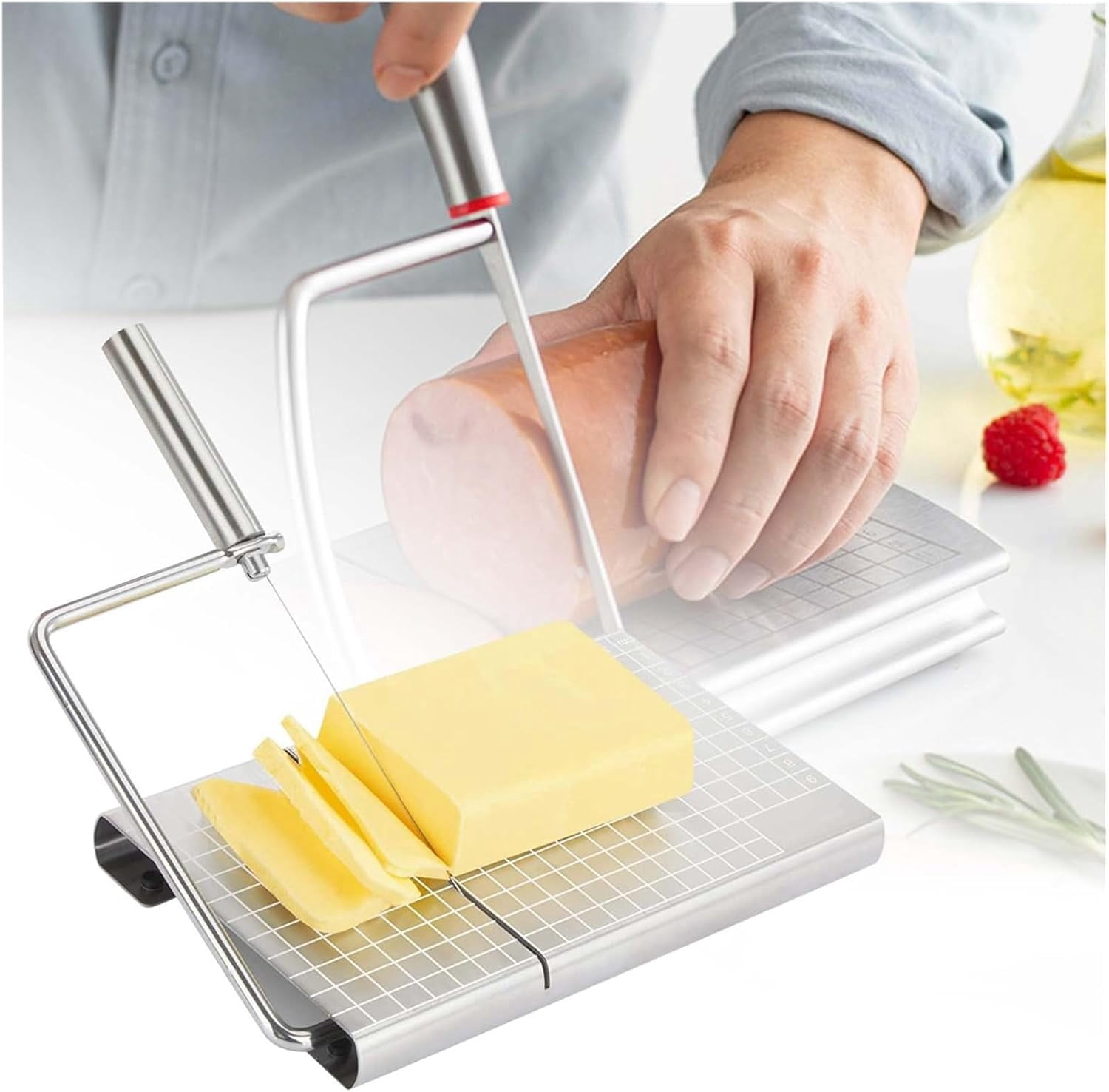 Cheese Slicer, Multipurpose Cheese Cutter, 2025 Stainless Steel Cheese ...
