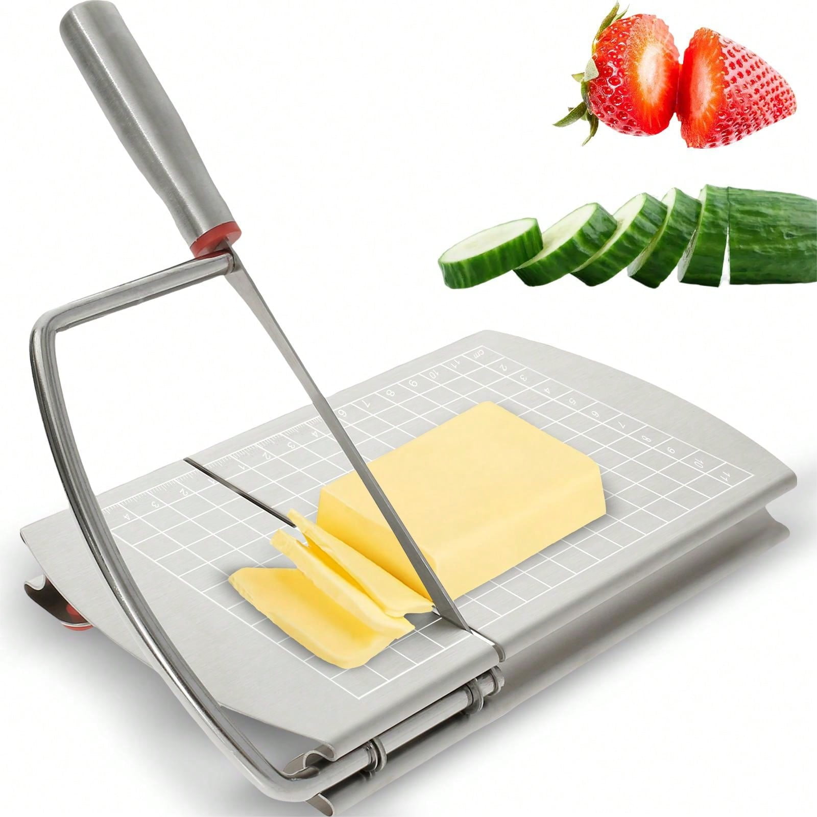 Cheese Slicer Stainless Steel Cheese Cutter Board With Pointed Blade 8. ...