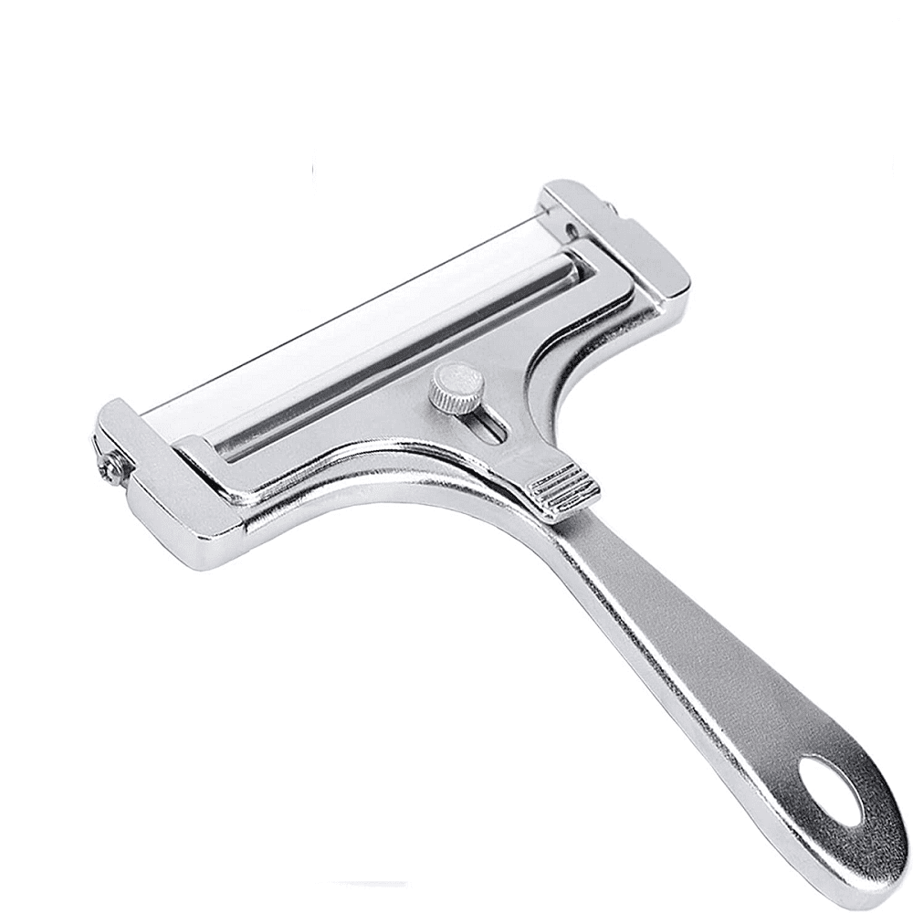 BioRing Stainless Steel Cheese Slicer, Adjustable Thickness Cutter for ...