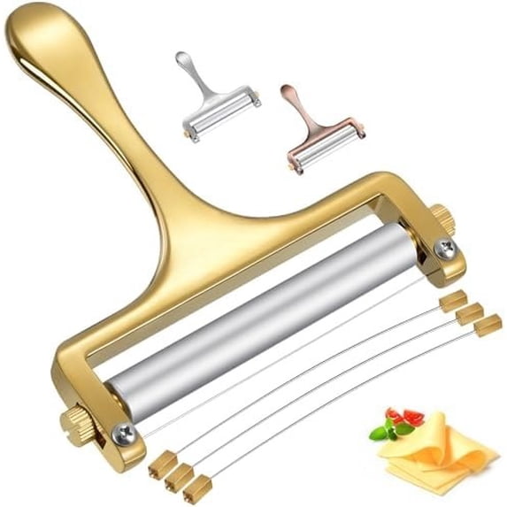 Cheese Slicer Stainless Steel With 3 Extra Wires Great for Cheddar ...