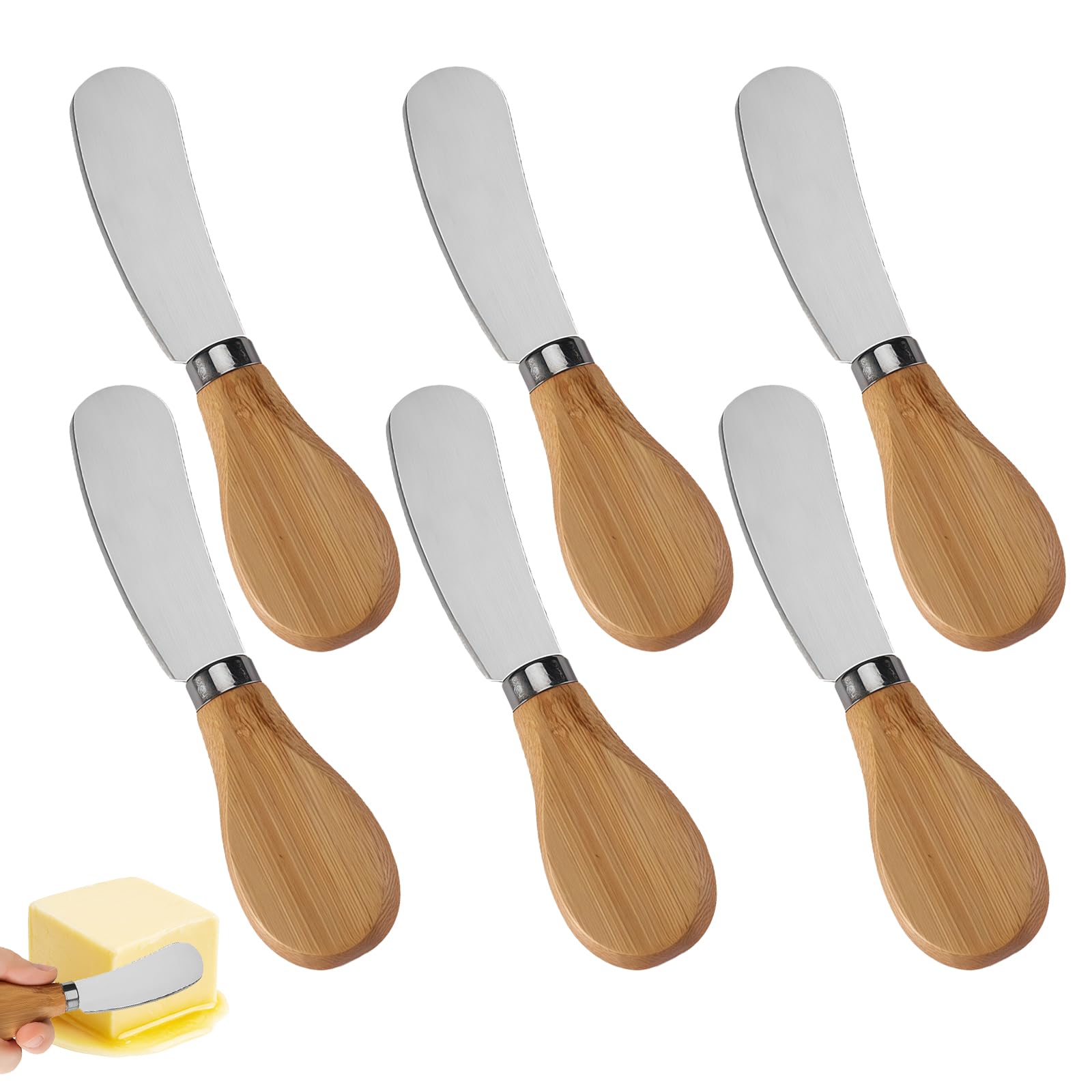 Cheese Spreader Knives,Stainless Steel Butter Knife Spreader with ...