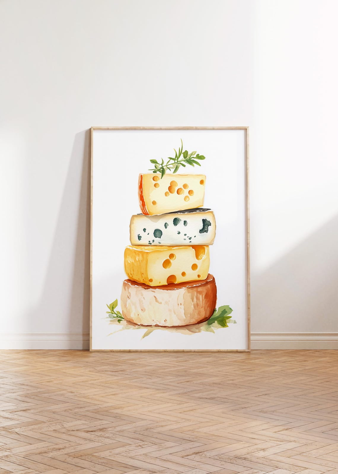 Cheese Wall Art, Cheese Decor, Kitchen Retro Cheese Poster, Cheese ...