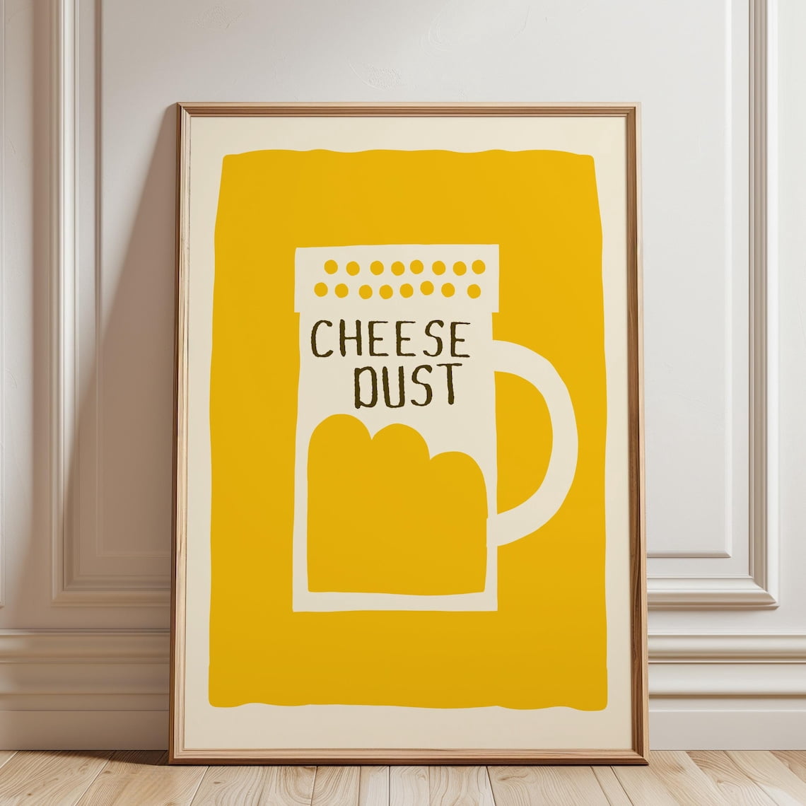 Cheese Wall Art • Yellow Food Art Prints • Cheese Dust Kitchen Wall ...