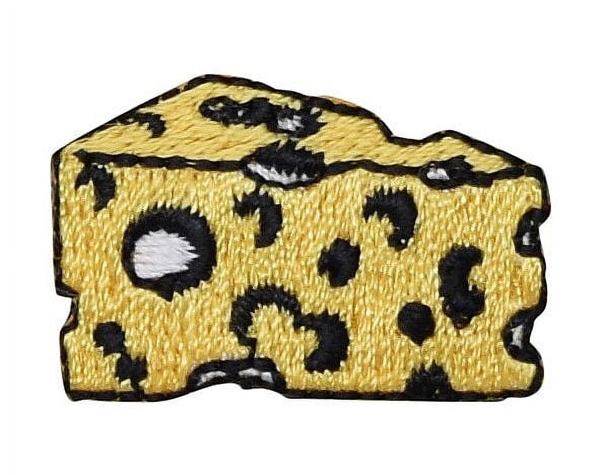 Cheese Wedge - Small - Yellow - Swiss Cheese - Iron on Applique ...