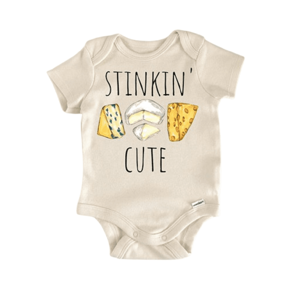 Cheese Wine Foodie Food - Baby Boy Girl Clothes Infant Bodysuit Funny ...