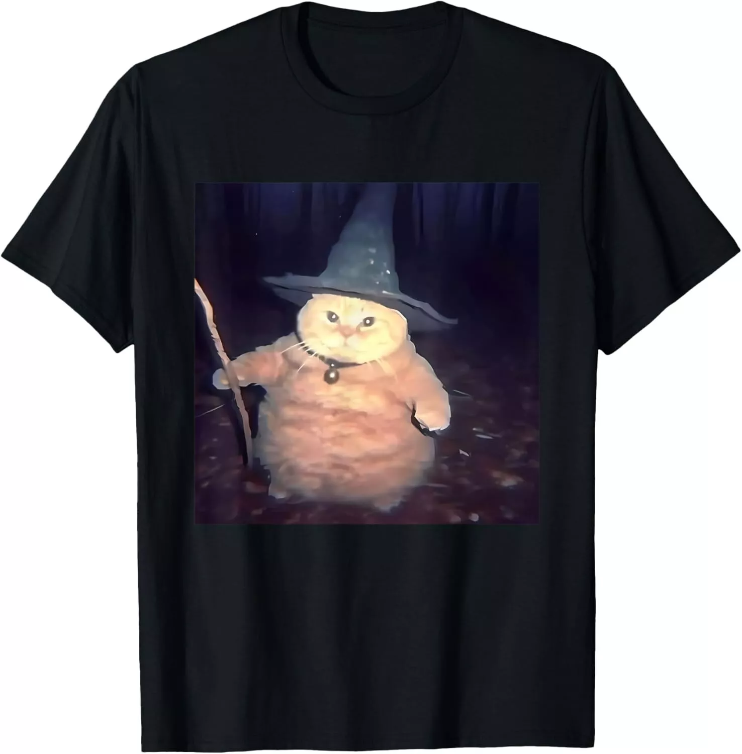 Cheeseball The Wizard Cat Vintage 90s Orange Cat Witch Cat unisex T ...