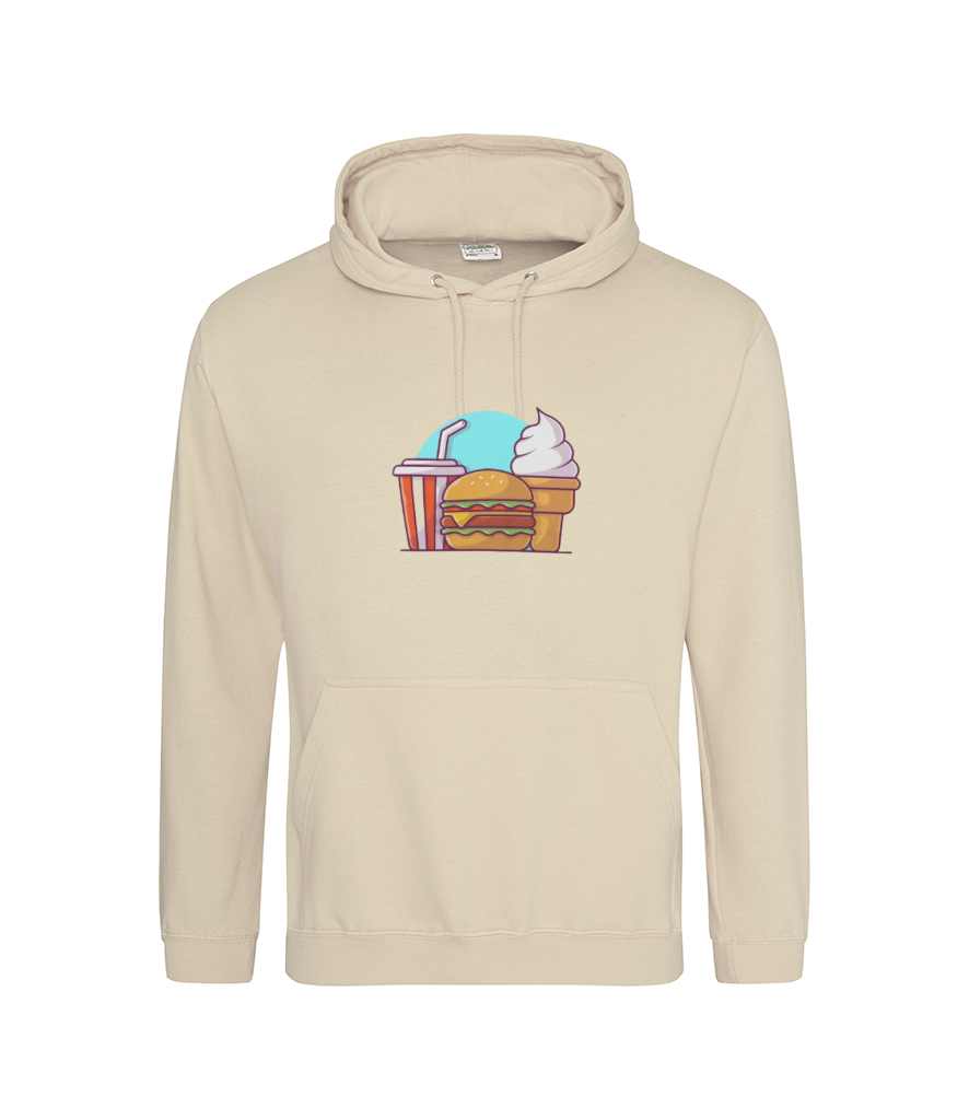 Cheeseburger Drink And Milkshake Food Lover Graphic Art Hoodie Shirt up ...