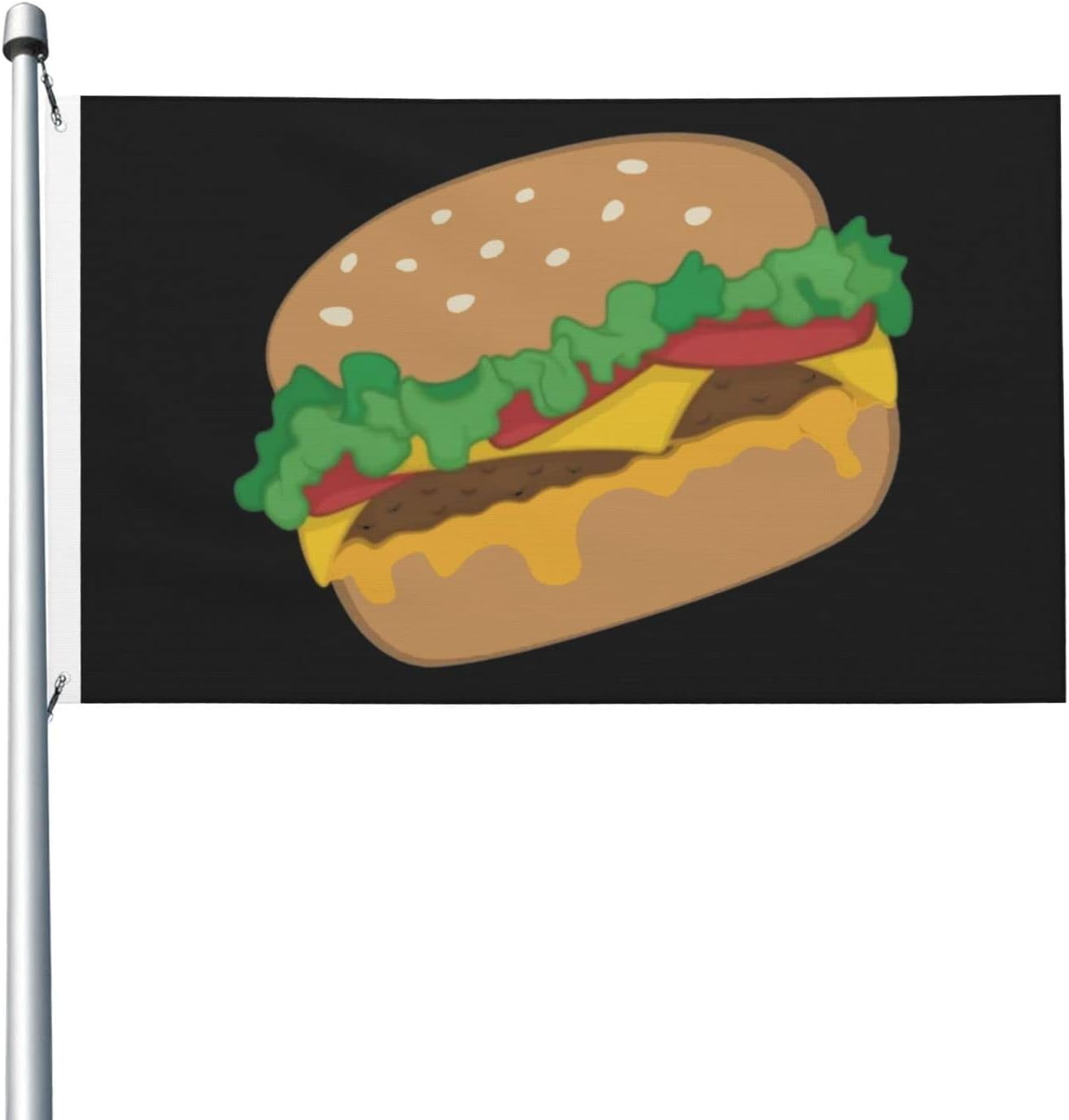 Cheeseburger Flag 3x5 Ft Outdoor Decoration Banner Yard Flag With ...