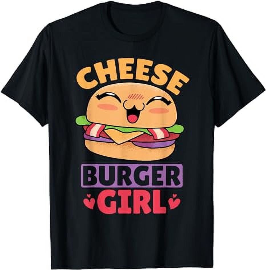 Cheeseburger Girl, Hamburger Women and Cheeseburger Men T-Shirt ...