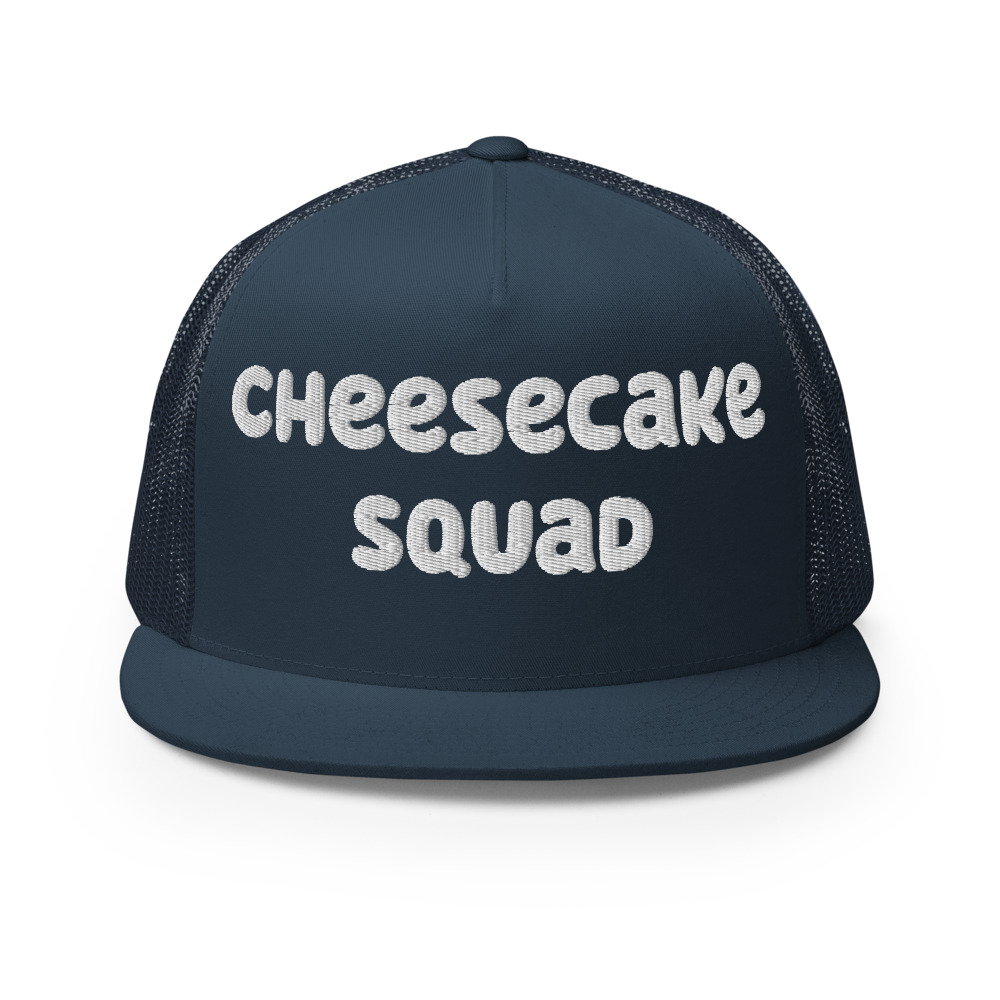 Cheesecake Bakers Dessert Lover Trucker Cap, Cheesecake Squad ...